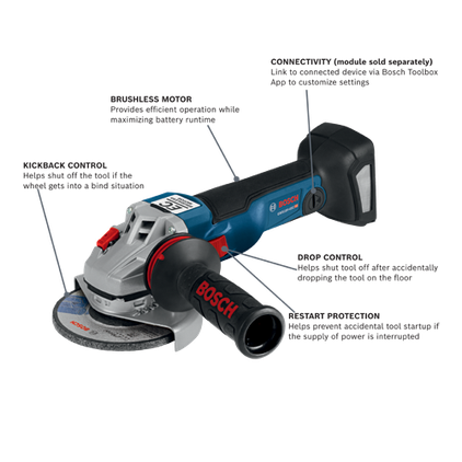 GWS18V-45CN Cordless Standard Angle Grinders