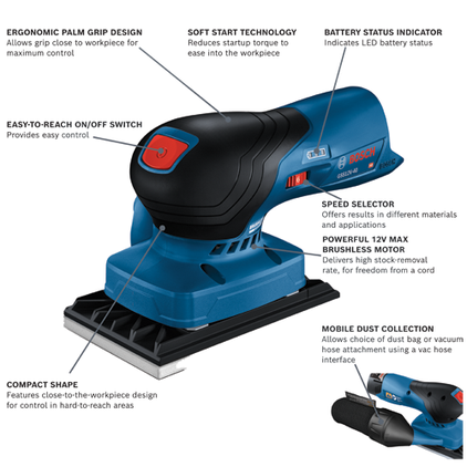 GSS12V-40N 12V Max Sanders