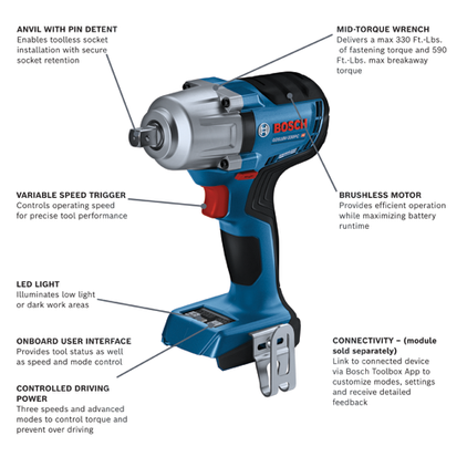 GDS18V-330PCN 18V Impact Wrenches