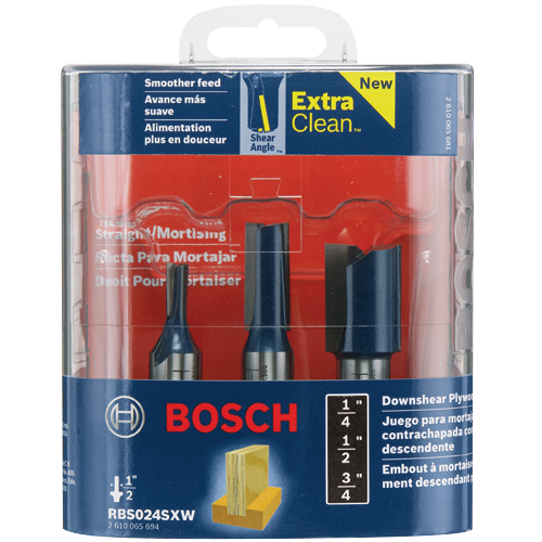 Straight Router Bit Sets - Bosch Professional