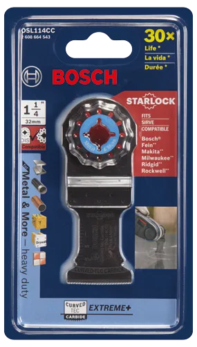 Starlock® Oscillating Multi-Tool Curved-Tec Carbide Extreme Plunge Cut ...