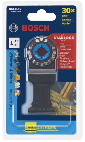 Starlock® Oscillating Multi-Tool Carbide Plunge Cut Blades - Bosch Professional