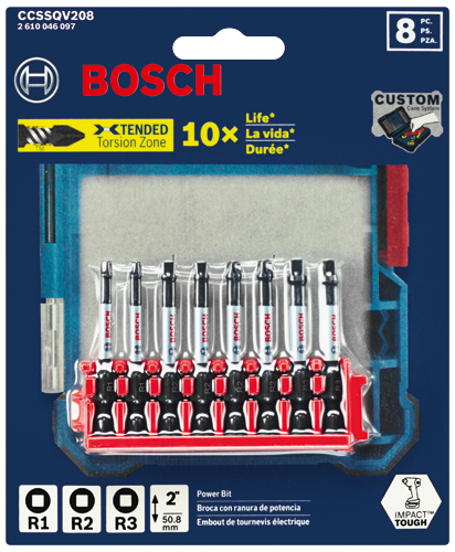 Custom Case System Power Bit Clips - Bosch Professional