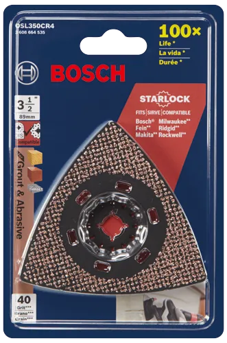 Starlock® Oscillating Multi-Tool Carbide Delta Sanding Pads - Bosch ...